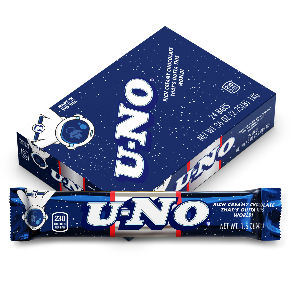 U-NO Candy Bar | Truffle-Like Milk Chocolate & Almonds – Annabelle ...