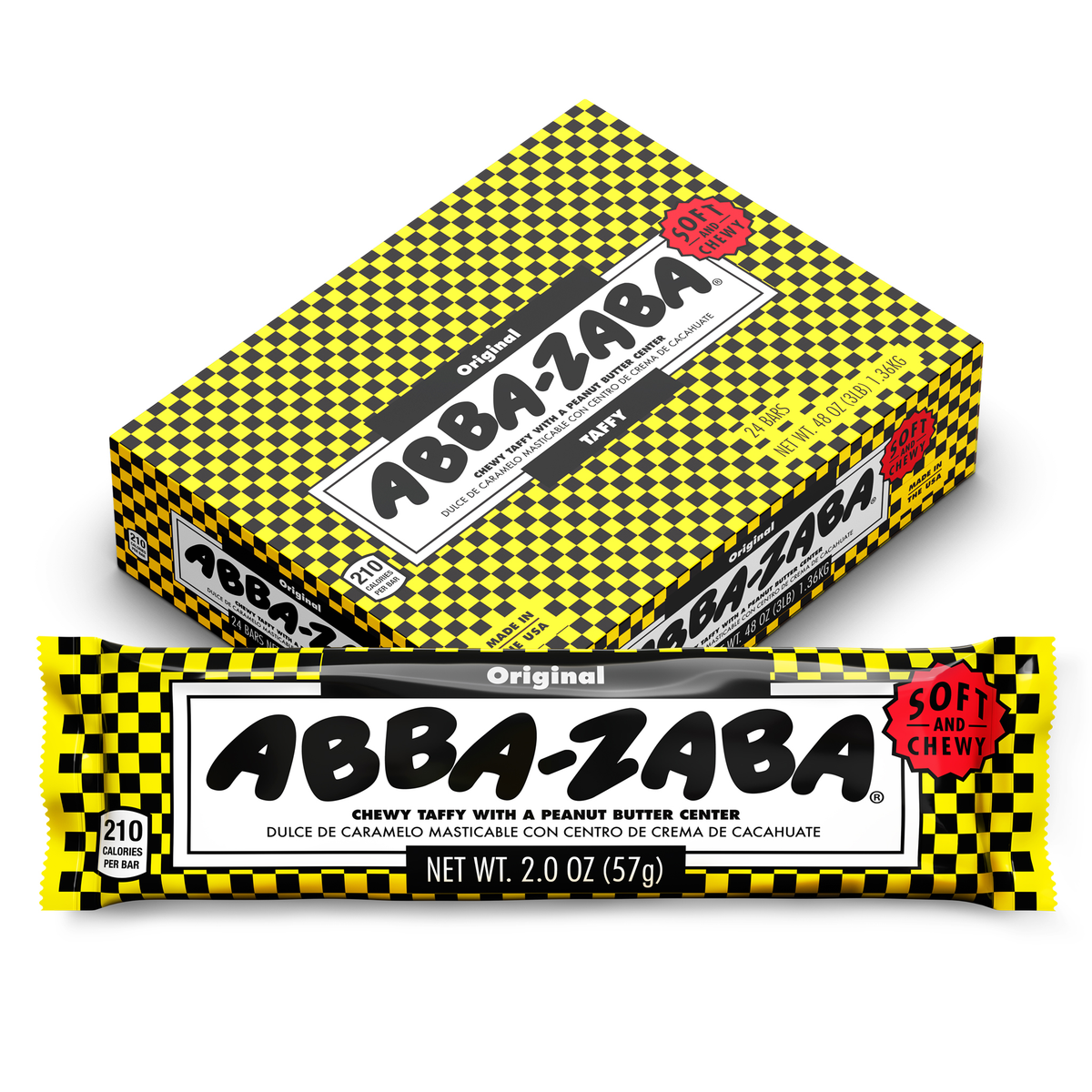 Abba-Zaba Candy Bar | Creamy Peanut Butter Filled Taffy – Annabelle ...